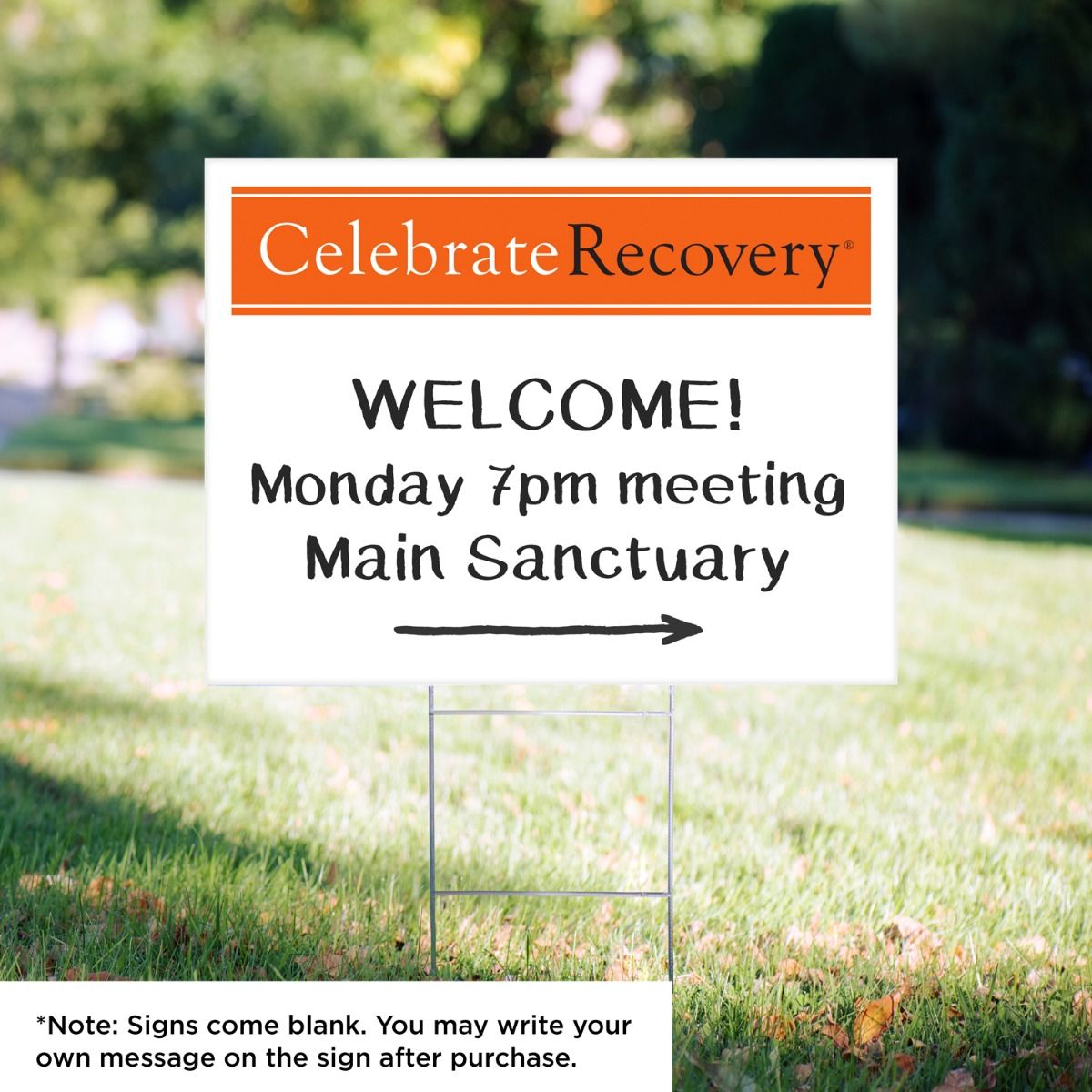 Celebrate Recovery Yard Sign (Pack of 3) – Celebrate Recovery Store