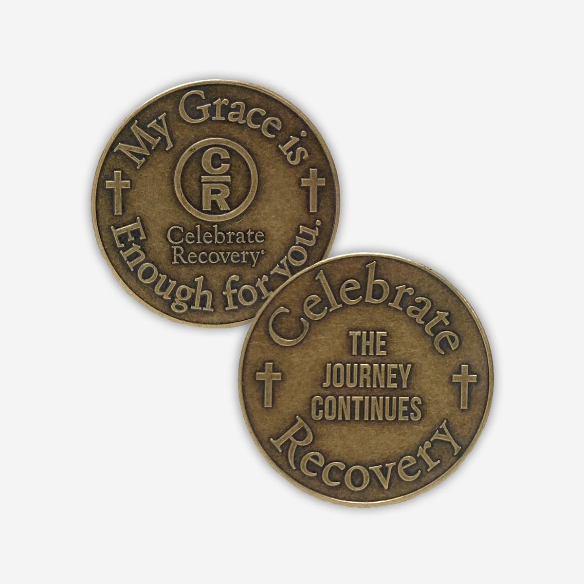 Celebrate Recovery Specialty Bronze Coin - The Journey Continues ...