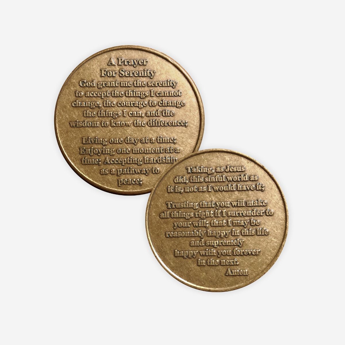 Celebrate Recovery Specialty Bronze Coin - Serenity – Celebrate ...